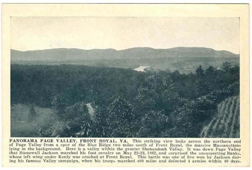 Panorama Page Valley, Front Royal, VA. · Shenandoah County Library Archives