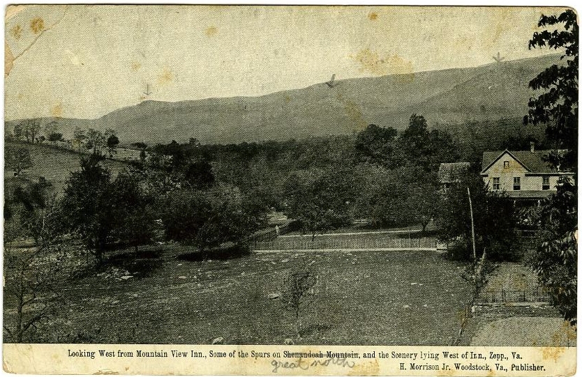 Looking West from Mountain View Inn, Some of the Spurs on Shenandoah ...