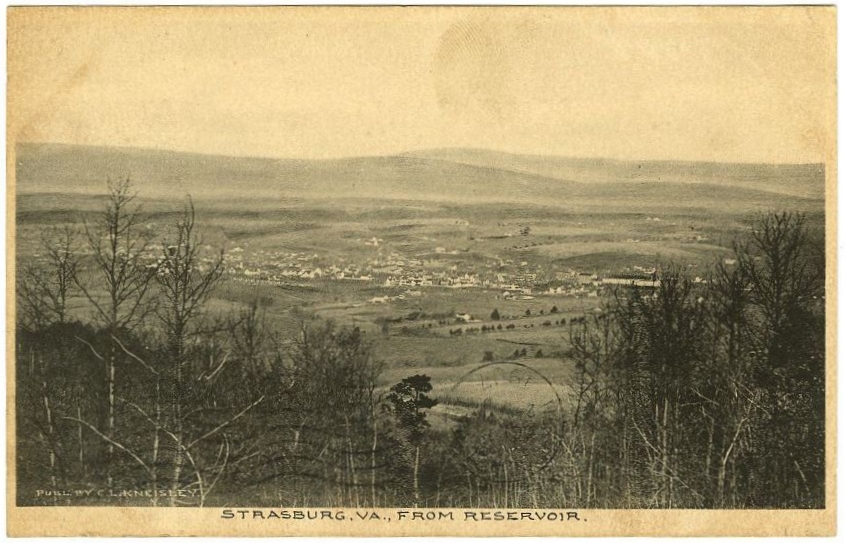Strasburg, VA, From Reservoir · Shenandoah County Library Archives