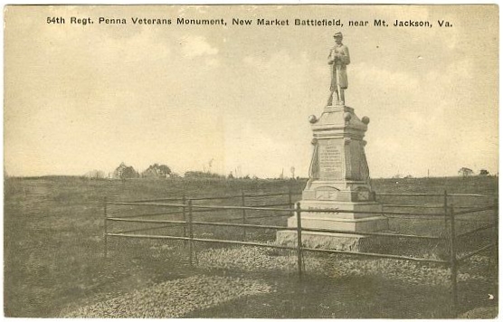 54th Regiment Pennsylvania Veterans Monument, New Market Battlefield ...